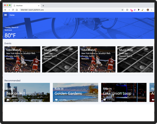Uno Platform Code Samples