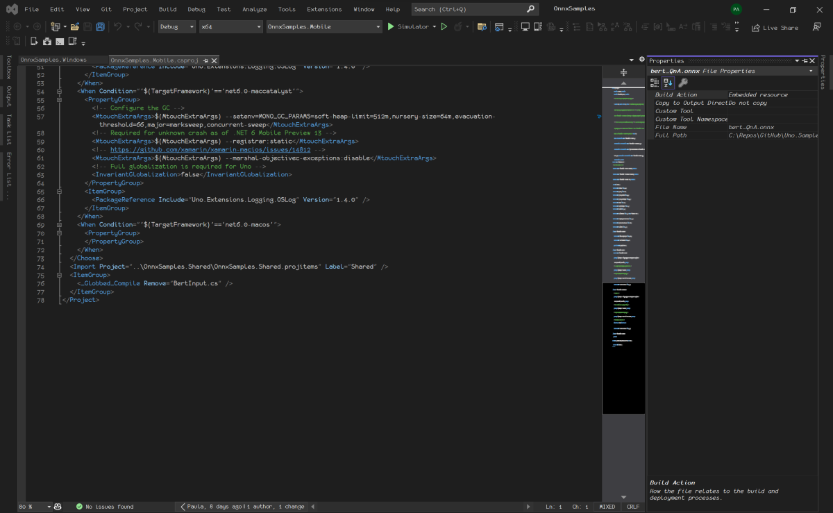 Using ONNX BERT Model for Text-based Q&A in your Mobile .NET Apps