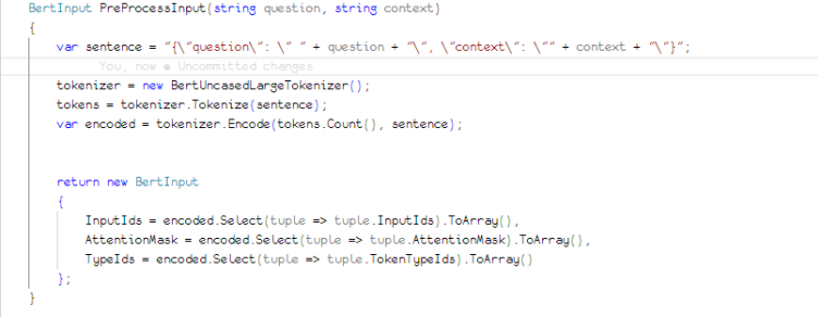 Using ONNX BERT Model for Text-based Q&A in your Mobile .NET Apps