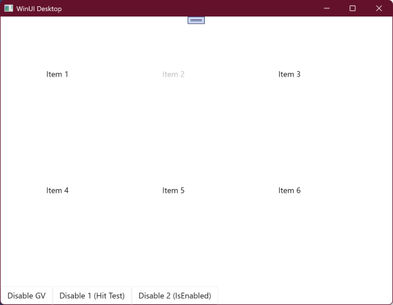 Disabling Individual Gridview And Listview Items In A Xaml Application