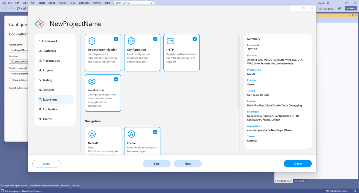 How To Create A New Solution Using Uno Platform's App Template From ...