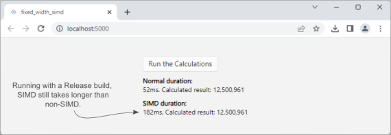 Safari 16.4 Support for WebAssembly fixed-width SIMD. How to use it with C#