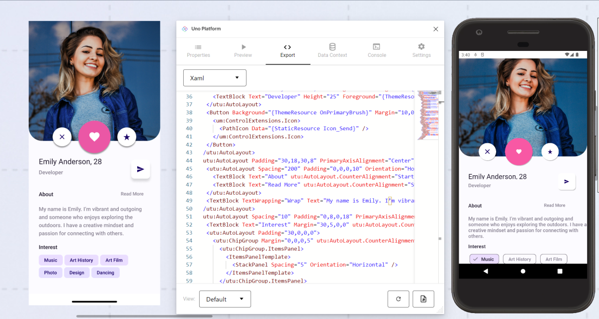 Replicating a Dating App UI with .NET, Uno Platform and Figma