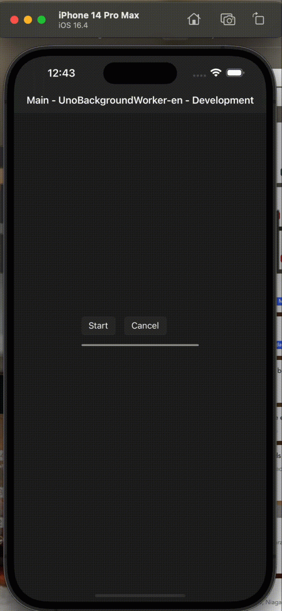 Background Work in Uno Platform Applications