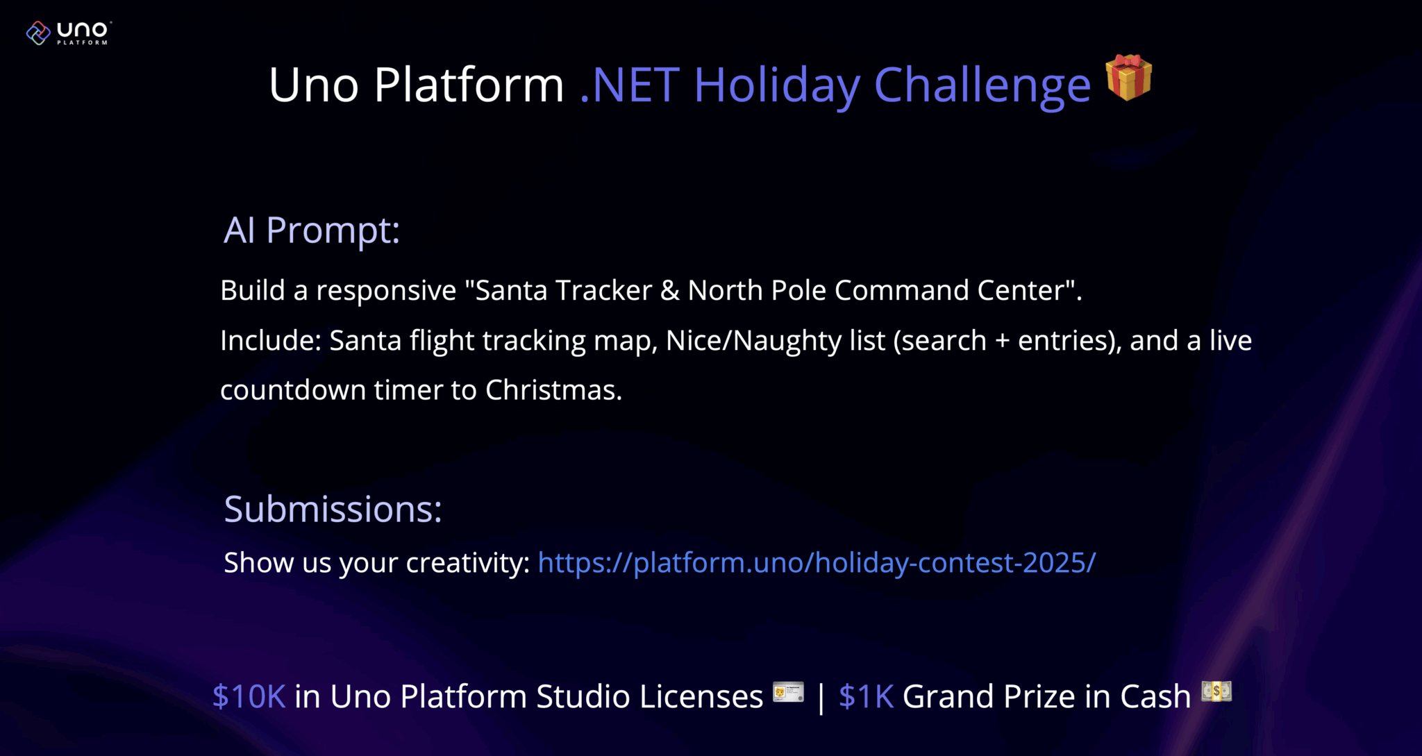 Announcing Uno Platform Holiday App Challenge Winner